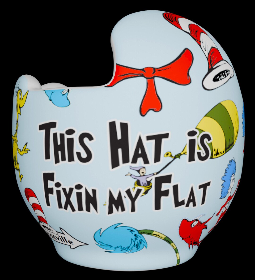 Personalized Whimsical Hat Doc Band Decoration Fun & Festive Cranial ...