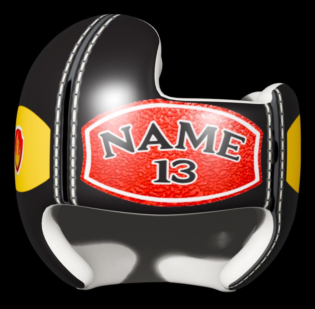 Firefighter Doc Band Decal | Custom Name & Number Helmet Wrap | Fire ...