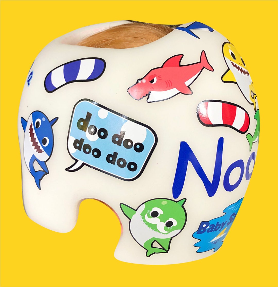 Custom Design Doc Band Decoration Decals, Stickers, Cranial Helmet ...