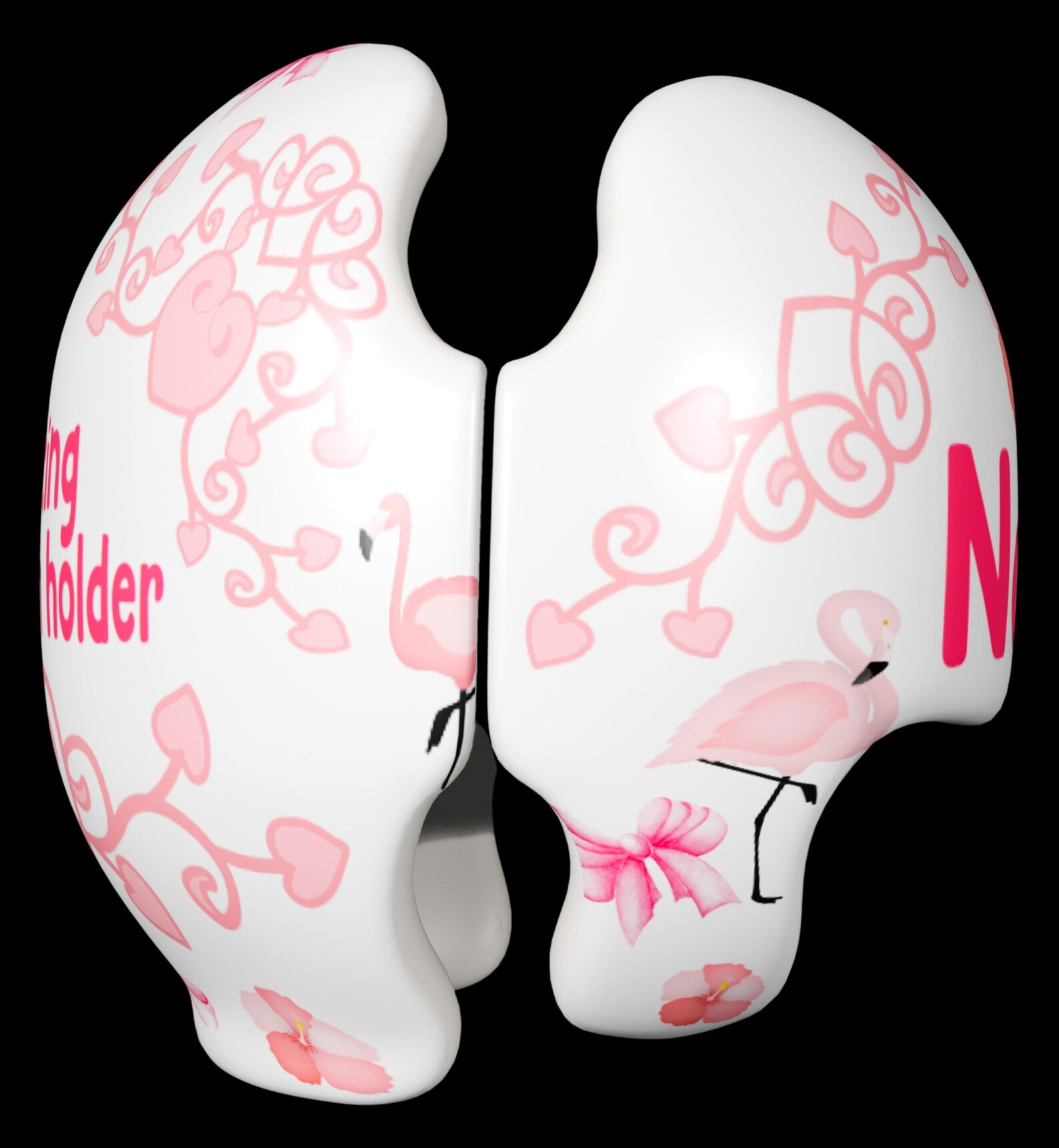 Pink Flamingo Doc Band Decal | Cute Cranial Helmet Wrap for Baby Girl ...