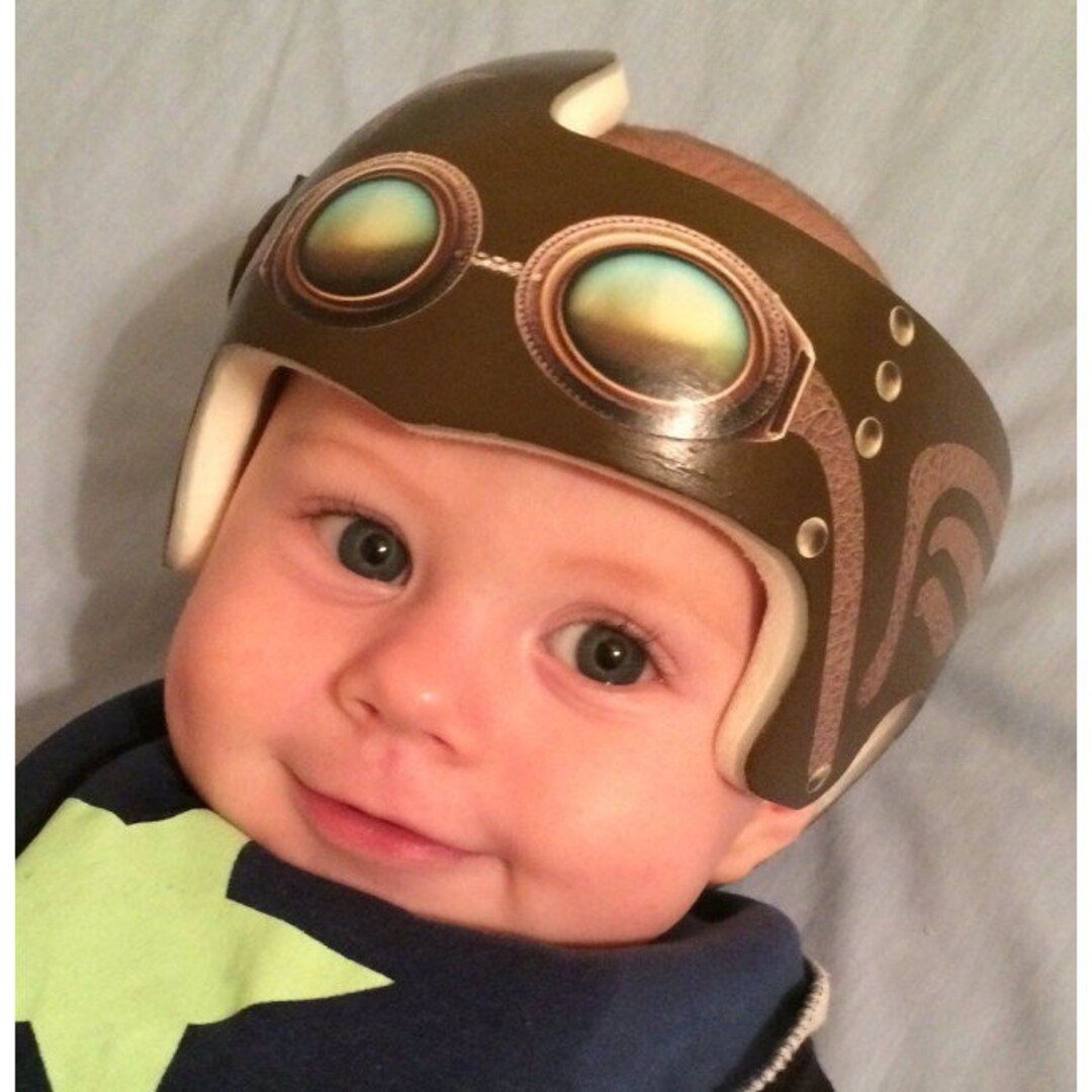 Fly High: Aviator Goggles Cranial Helmet Decoration Custom Designs for ...