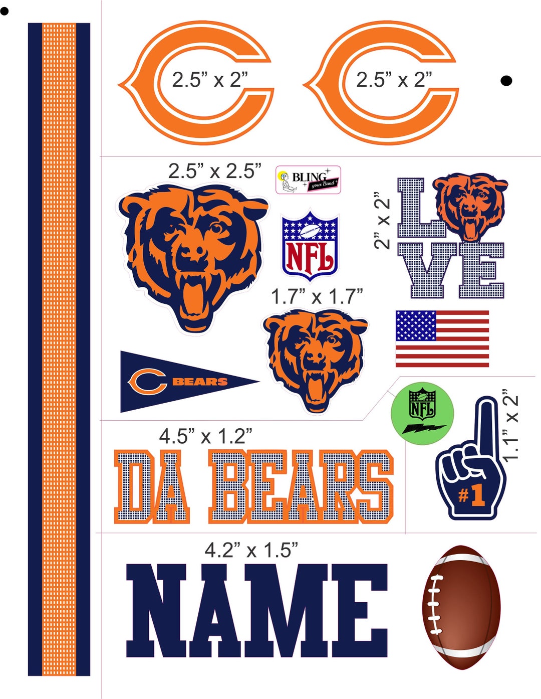 Custom Design Doc Band Decoration Decals, Stickers, Cranial Helmet ...