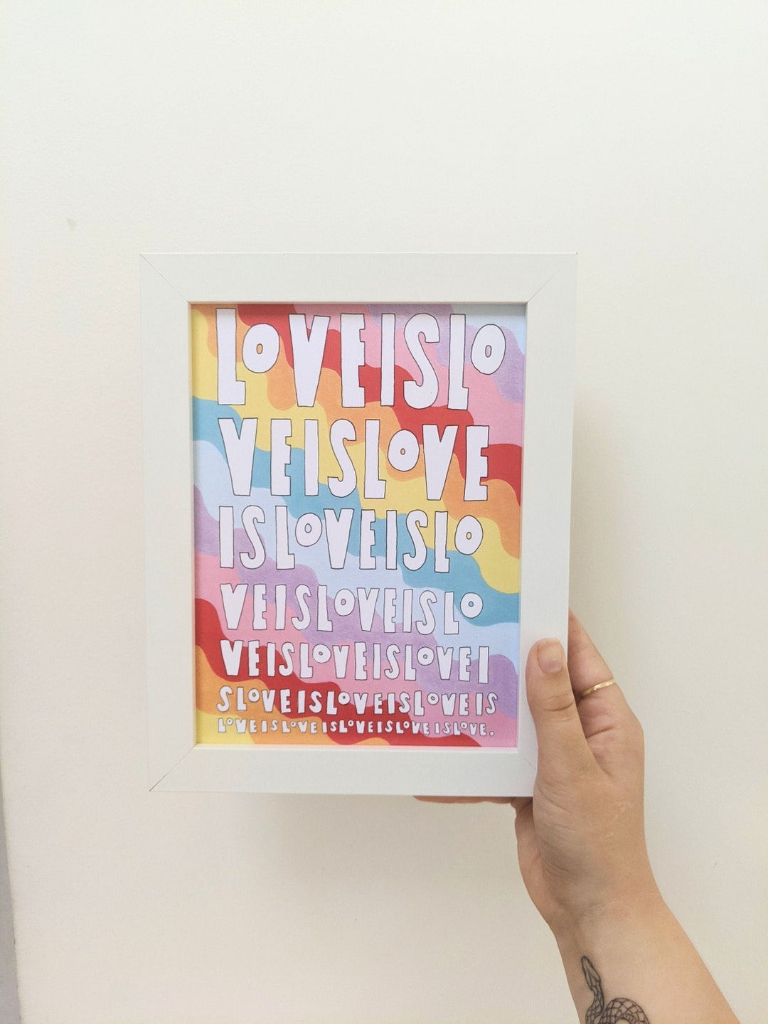 Love is Love Art Print Motivational Wall Art Wall Décor - Etsy