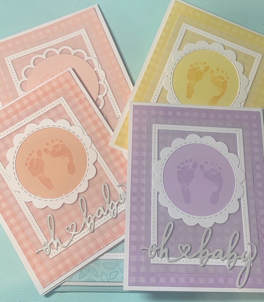 Precious Baby Feet Baby Card - Etsy
