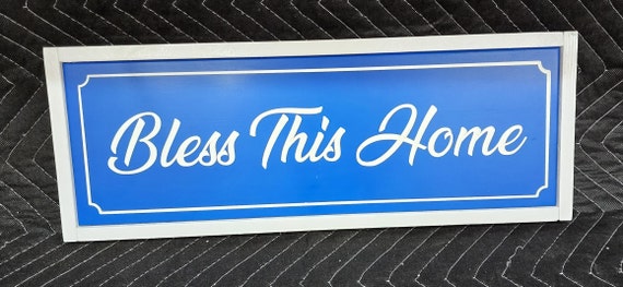 Wooden Bless This House Sign Custom Wooden Sign Handmade - Etsy