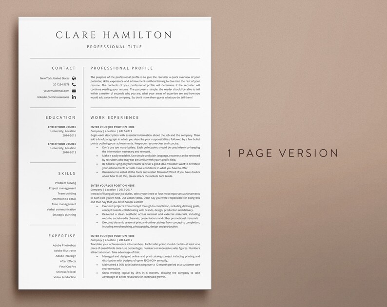 Google Docs Resume Template, CV Template Google Docs, Resume Google ...