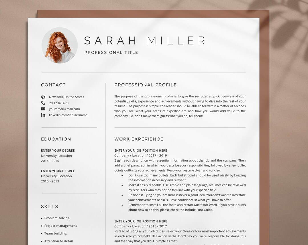Digital Marketing Cv, Resume Template Word, Cv Template With Photo ...