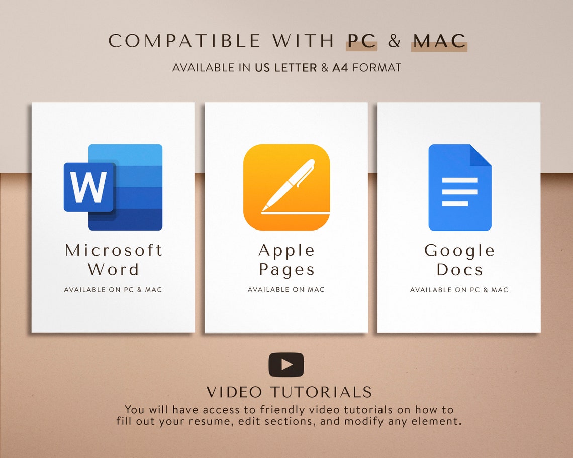 ATS Friendly Resume Template Google Docs, Word, Pages, ATS Resume ...