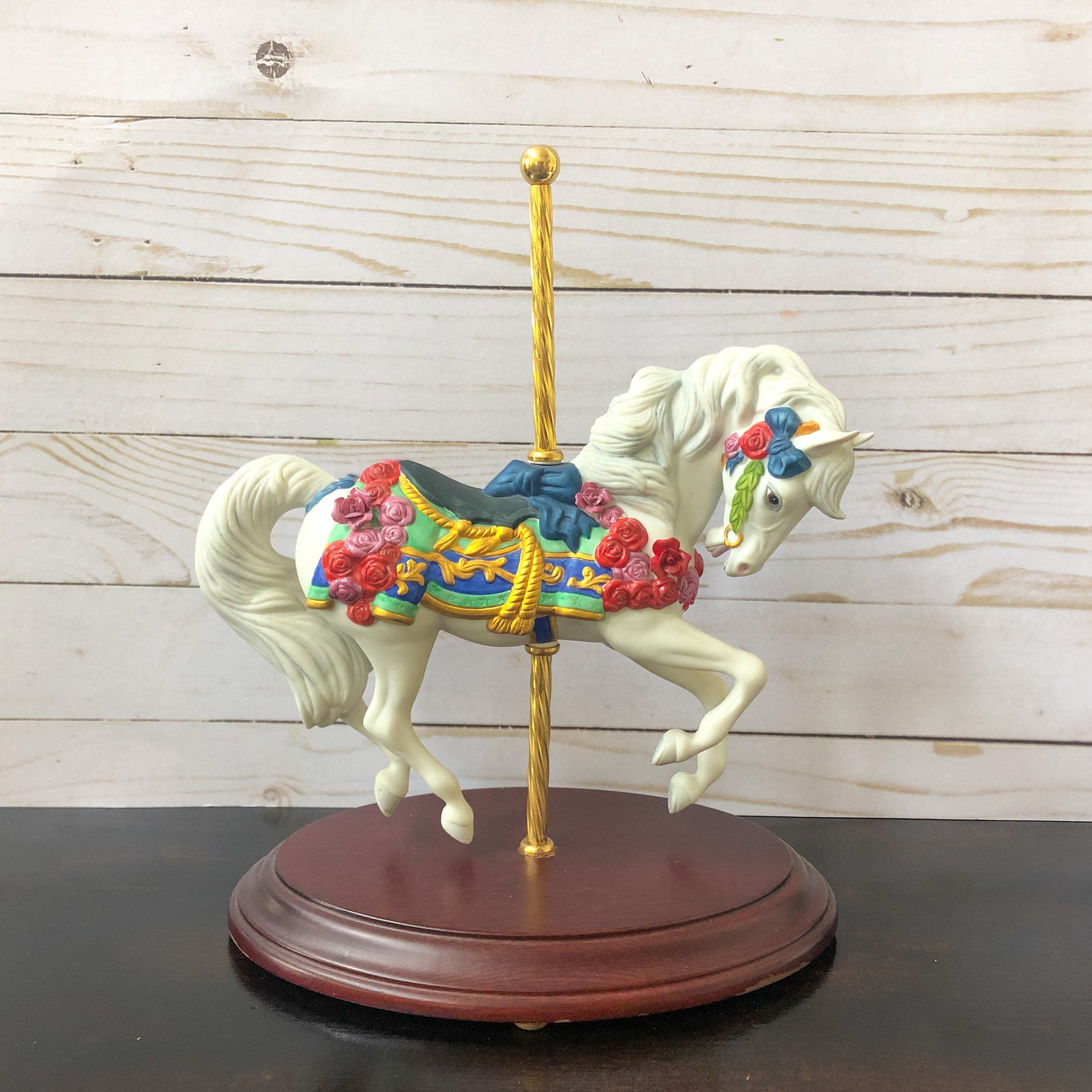 Carousel Enchantment carousel horse Franklin Mint vintage | Etsy
