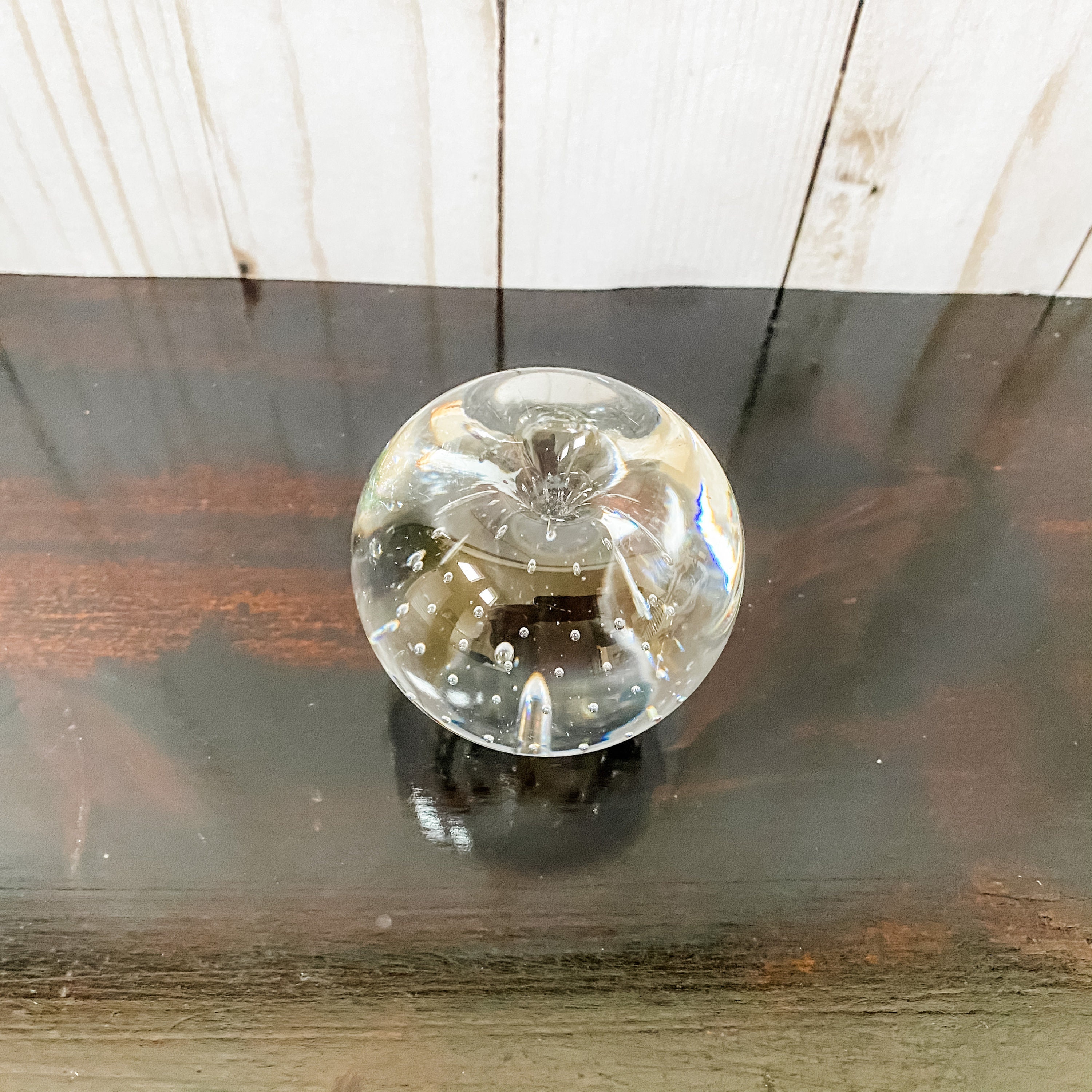 Clear glass apple paperweight apple decor glass apple | Etsy