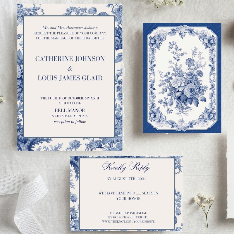 French Invitation - Etsy