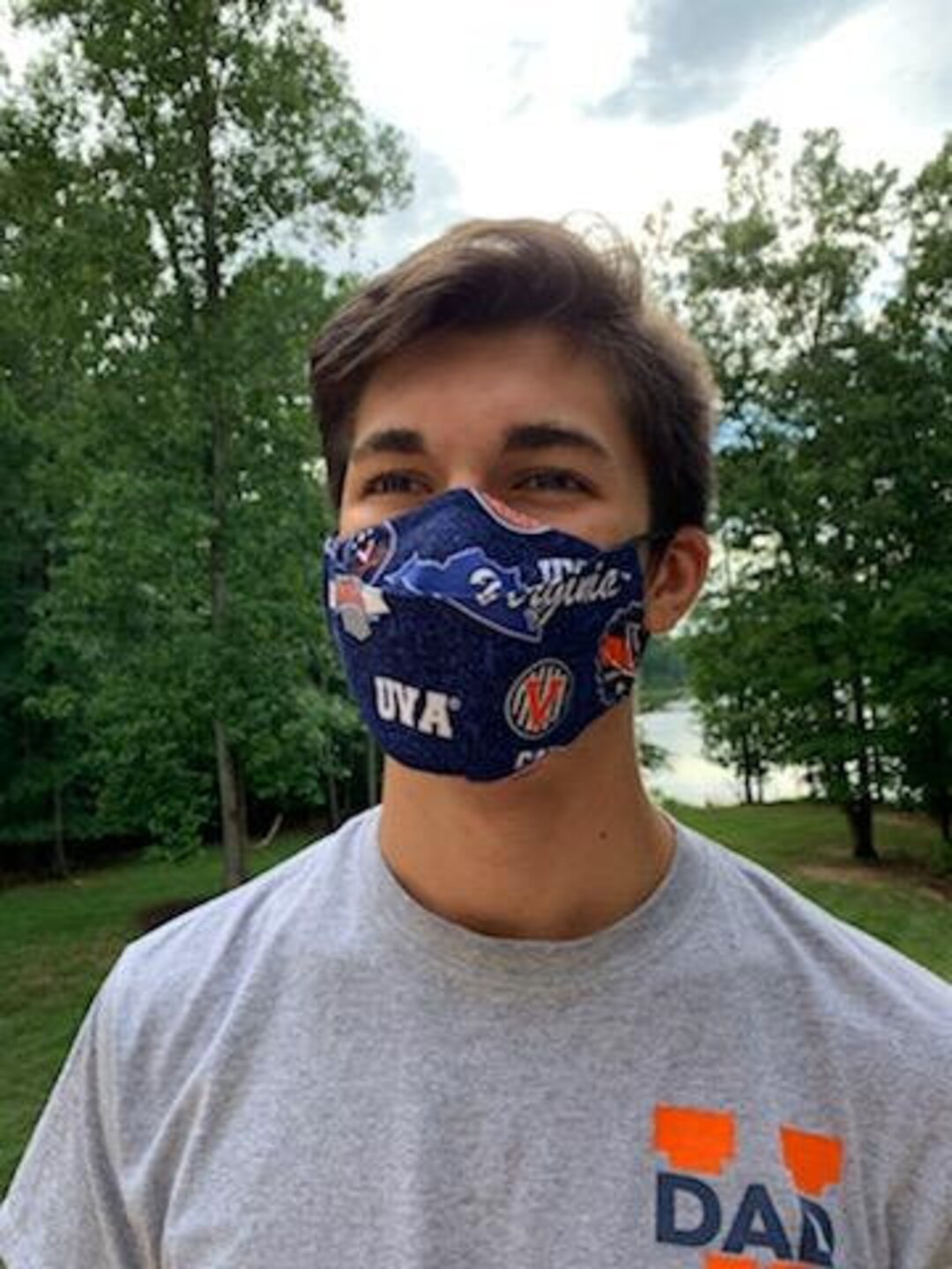 UVA 3d Face Mask Cavaliers University of Virginia 3 Layer Covering ...