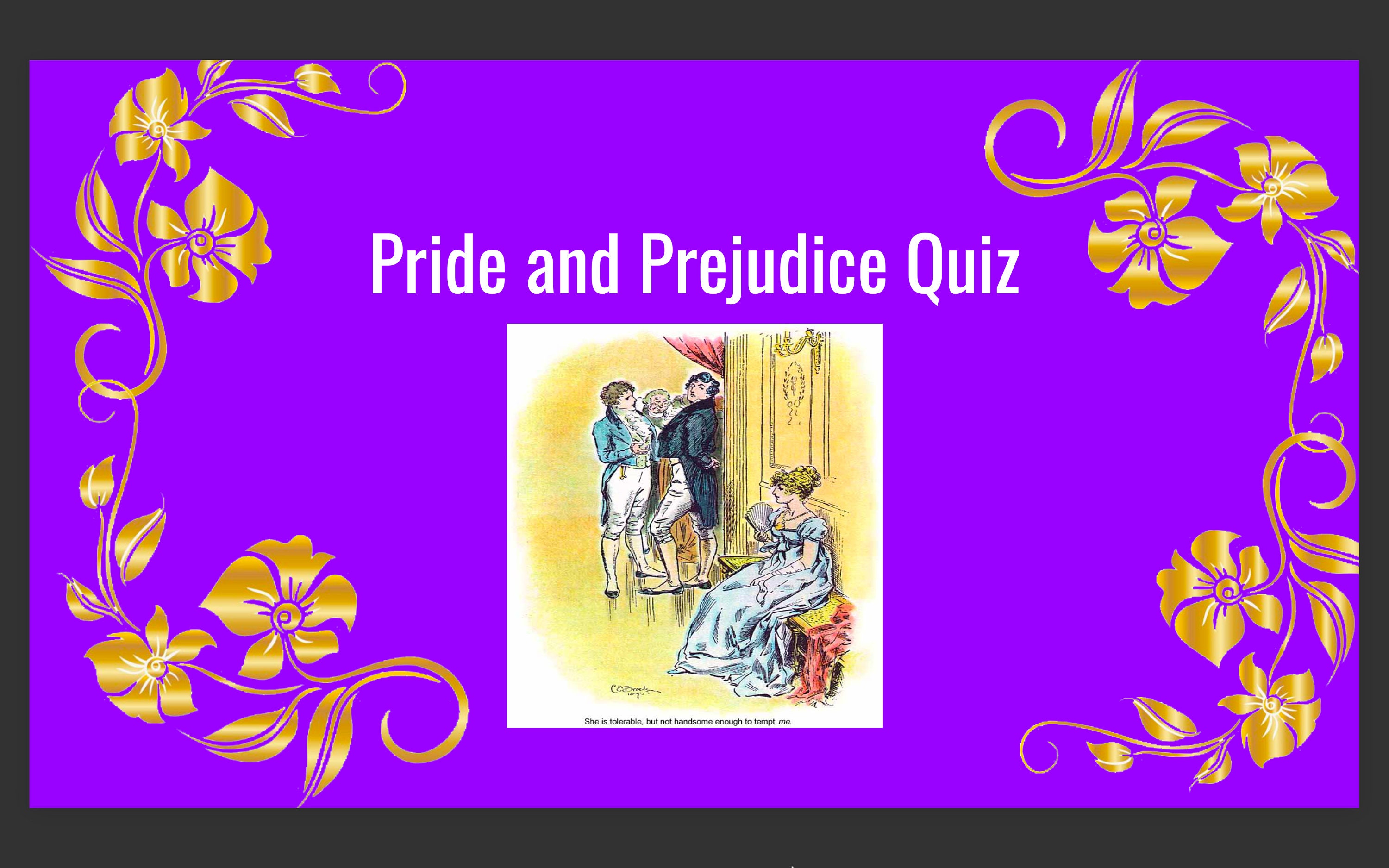 Pride and Prejudice Powerpoint Quiz - Etsy