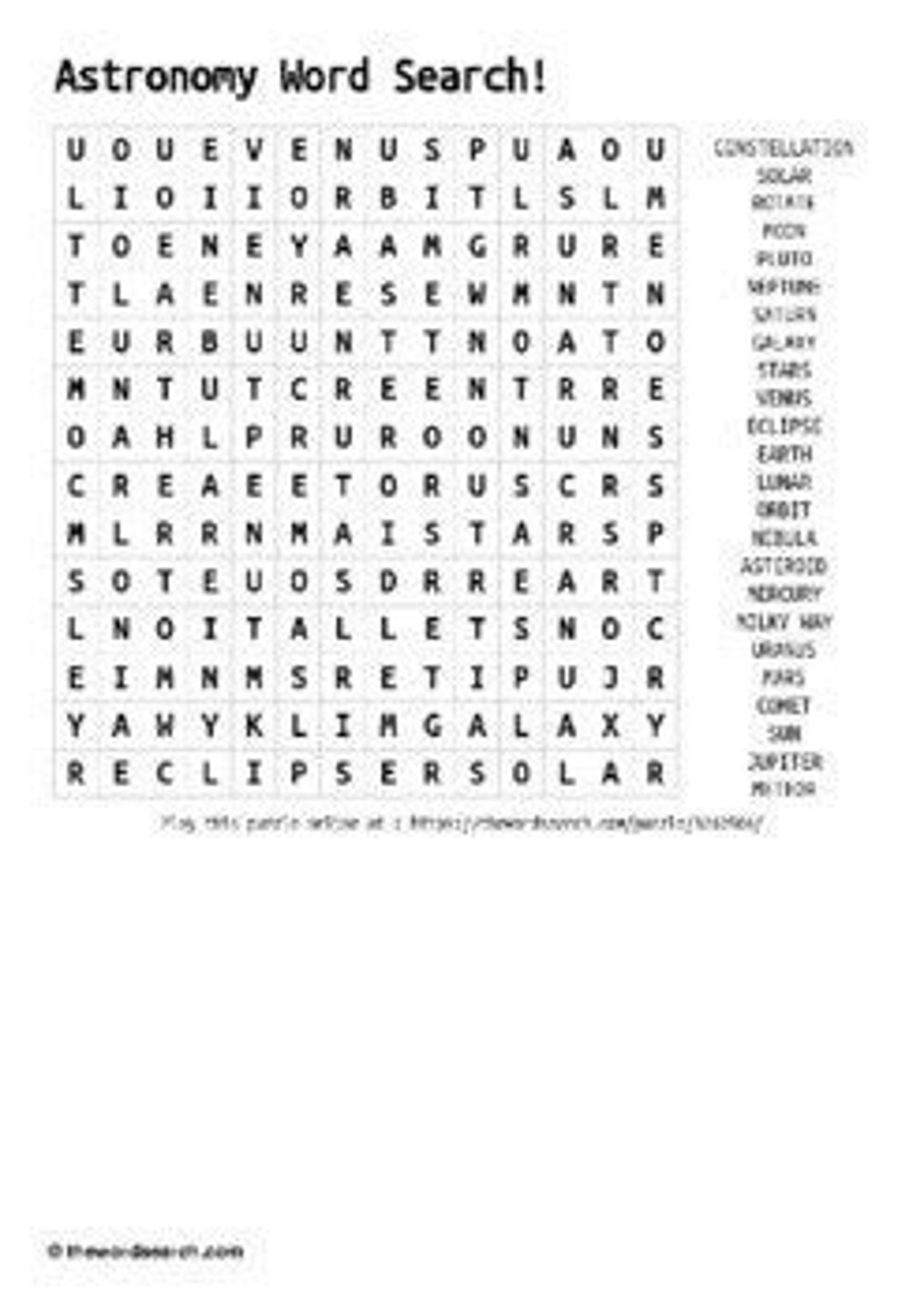 Astronomy Word Search WordMint | atelier-yuwa.ciao.jp