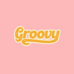 Printable Groovy Sticker Pack, Retro Aesthetic Stickers, Retro Stickers ...