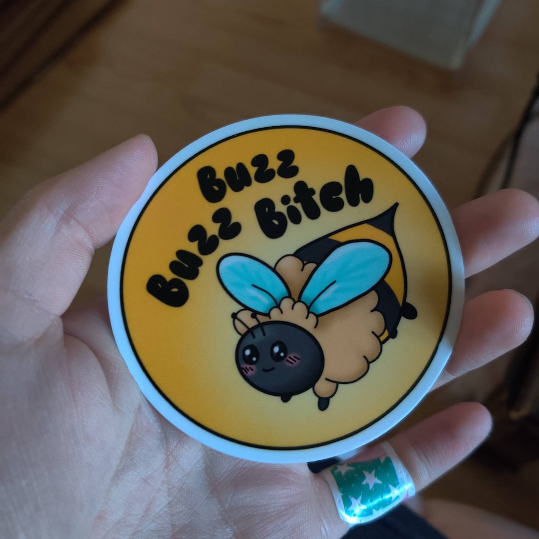 Buzz Buzz Bee Sticker - Etsy