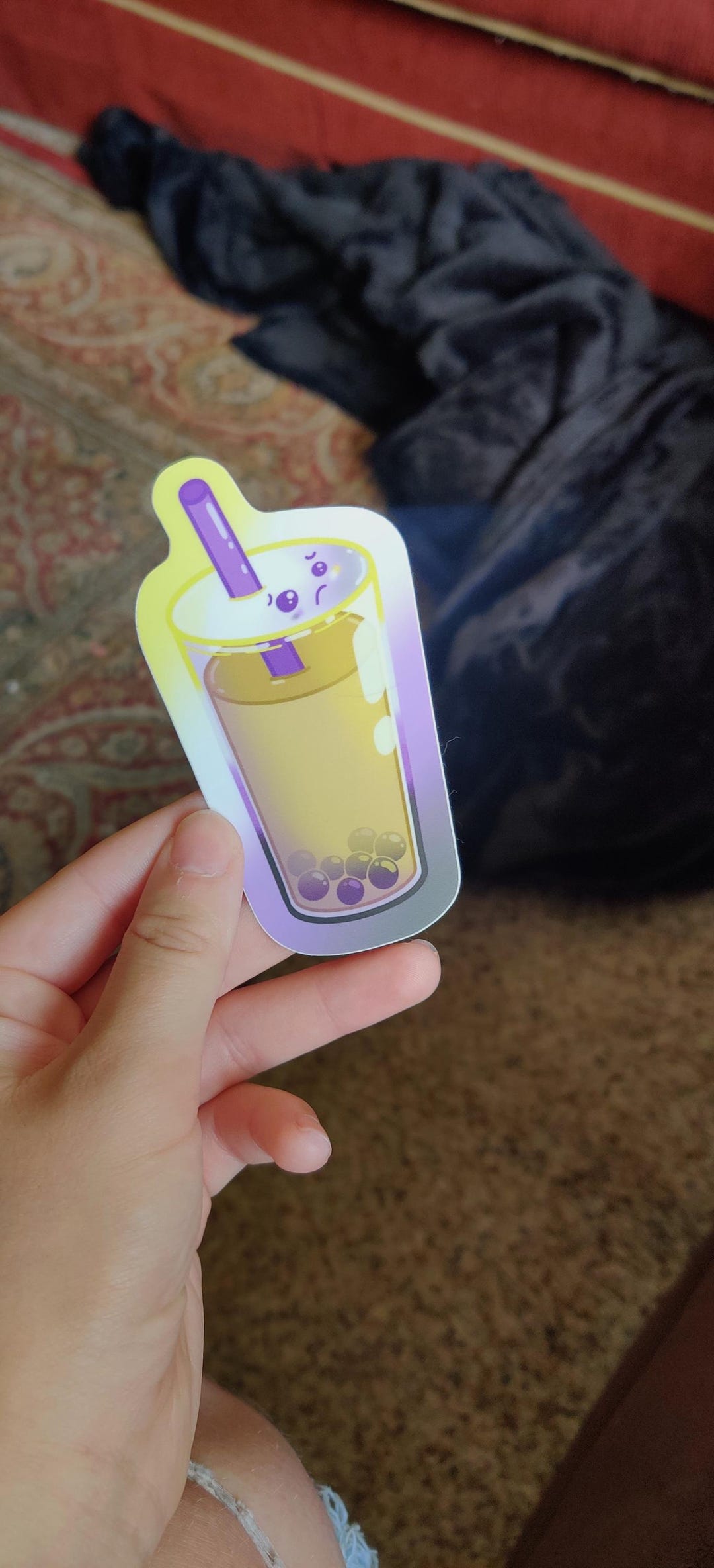 Nonbinary Pride Boba Milk Tea Sticker - Etsy