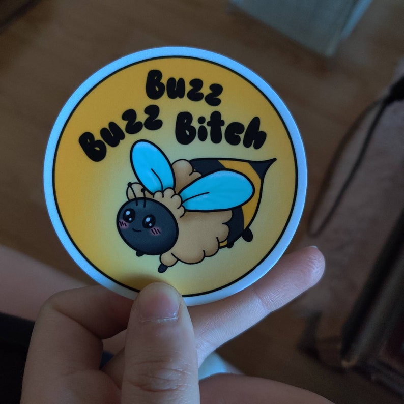Buzz Buzz Bee Sticker - Etsy