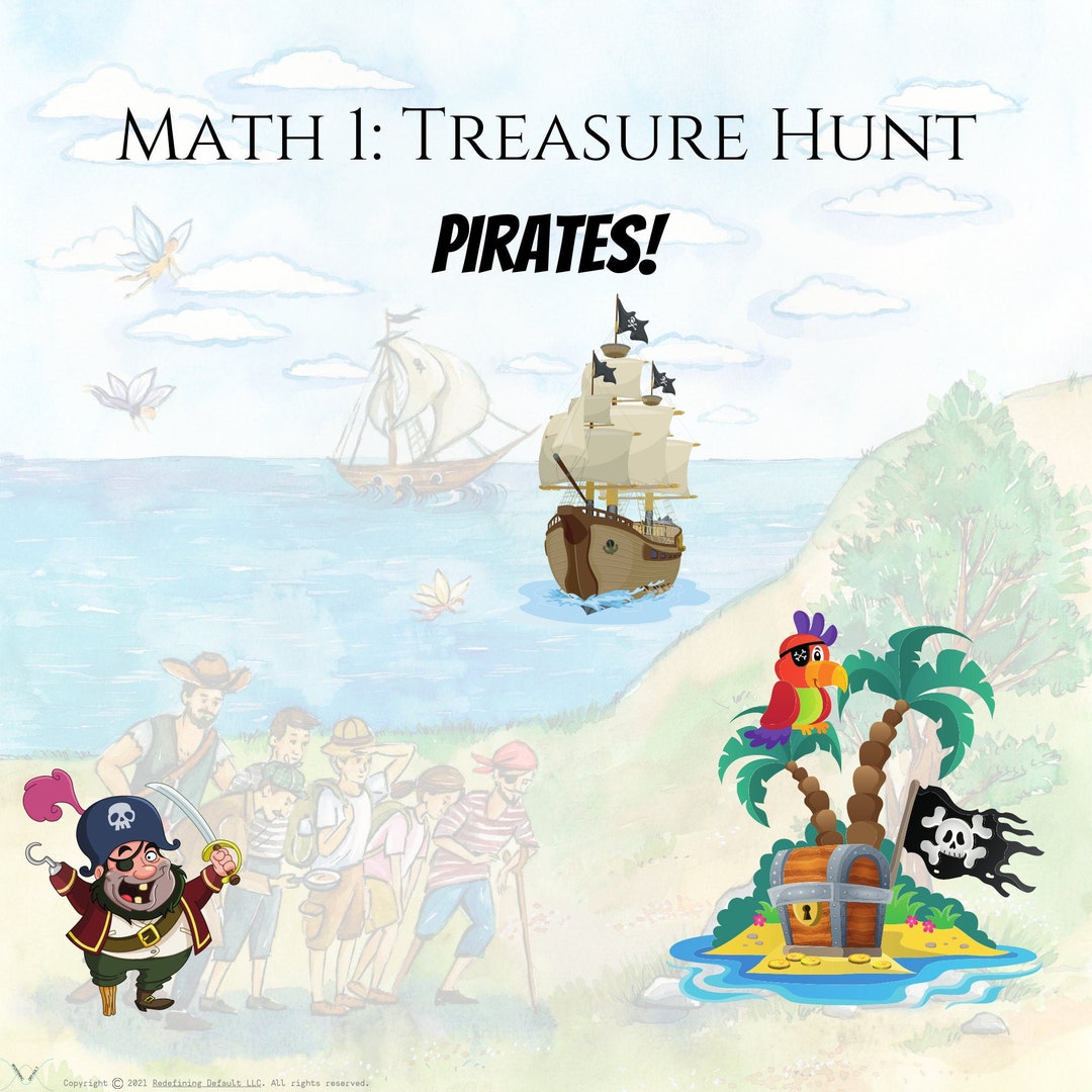 Math 1: Pirates! Educational Treasure Hunt | Instant Download ...