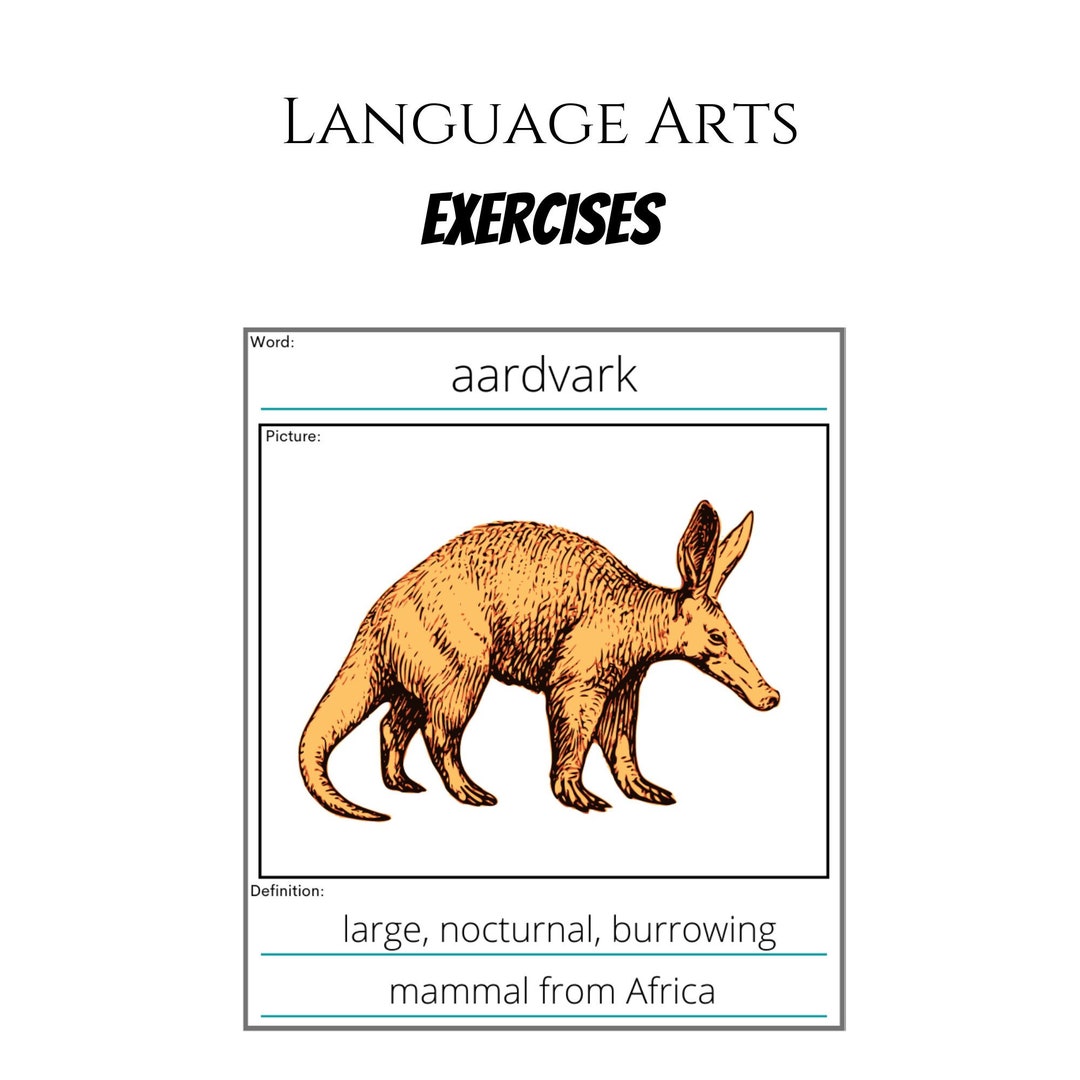 Language Arts Exercises | Instant Download | Home School | Education ...