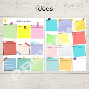 Structured Brainstorming Exercise | Printable Templates | Idea ...
