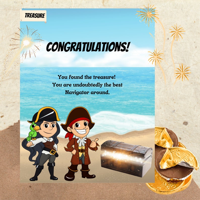 Cardinal Directions Treasure Hunt: Pirate Duo! | an Educational Indoor ...