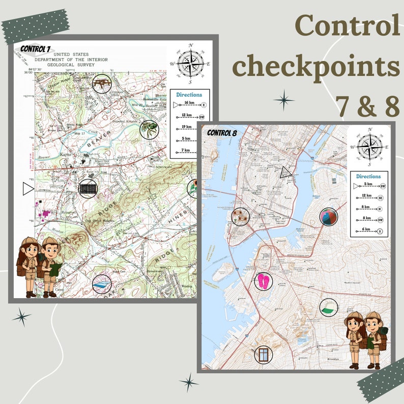 Cardinal Directions Treasure Hunt: Orienteering | an Educational ...