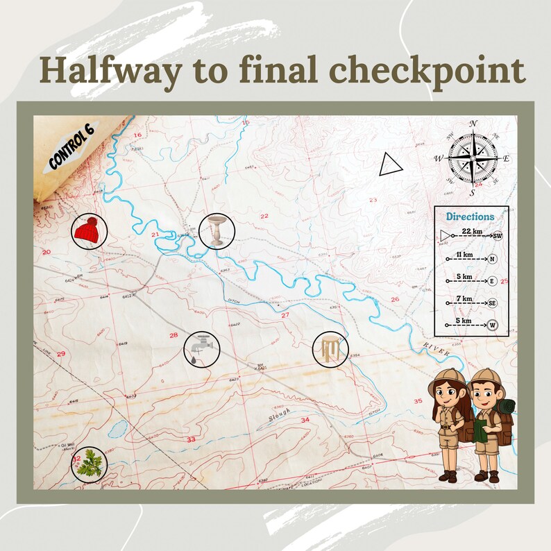 Cardinal Directions Treasure Hunt: Orienteering | an Educational ...