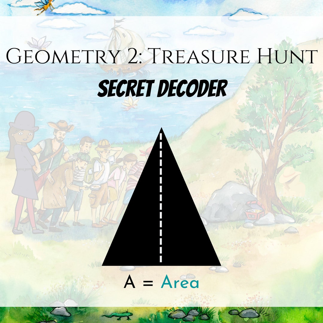 Geometry 2 Educational Treasure Hunt: Secret Decoder | Instant Download ...