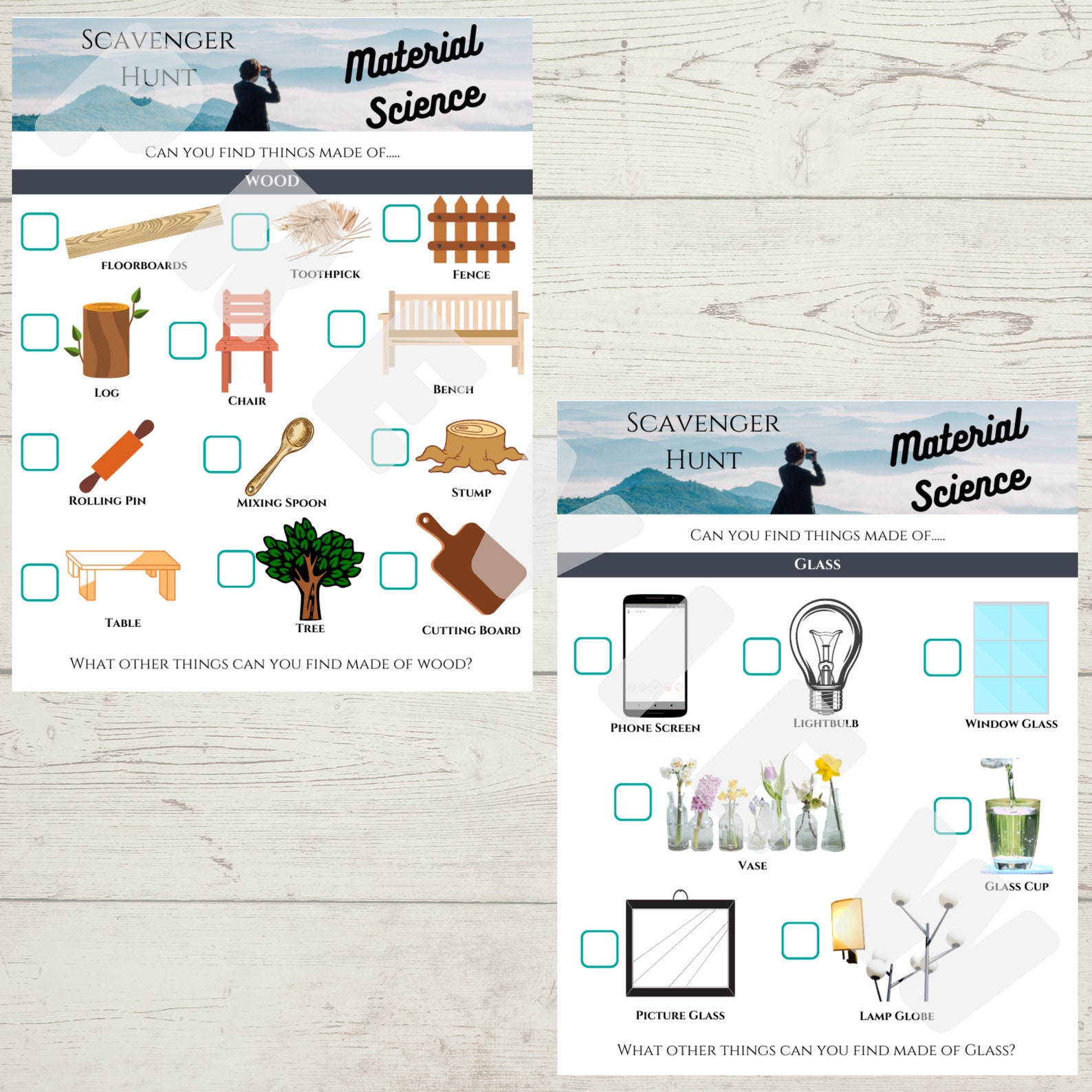 Science 1 Scavenger Hunt: Material Science | Educational ...