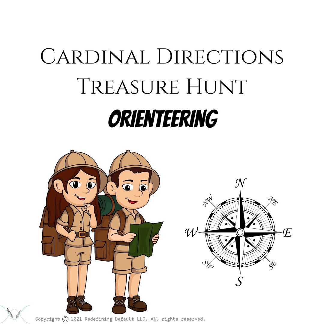 Cardinal Directions Treasure Hunt: Orienteering | an Educational ...