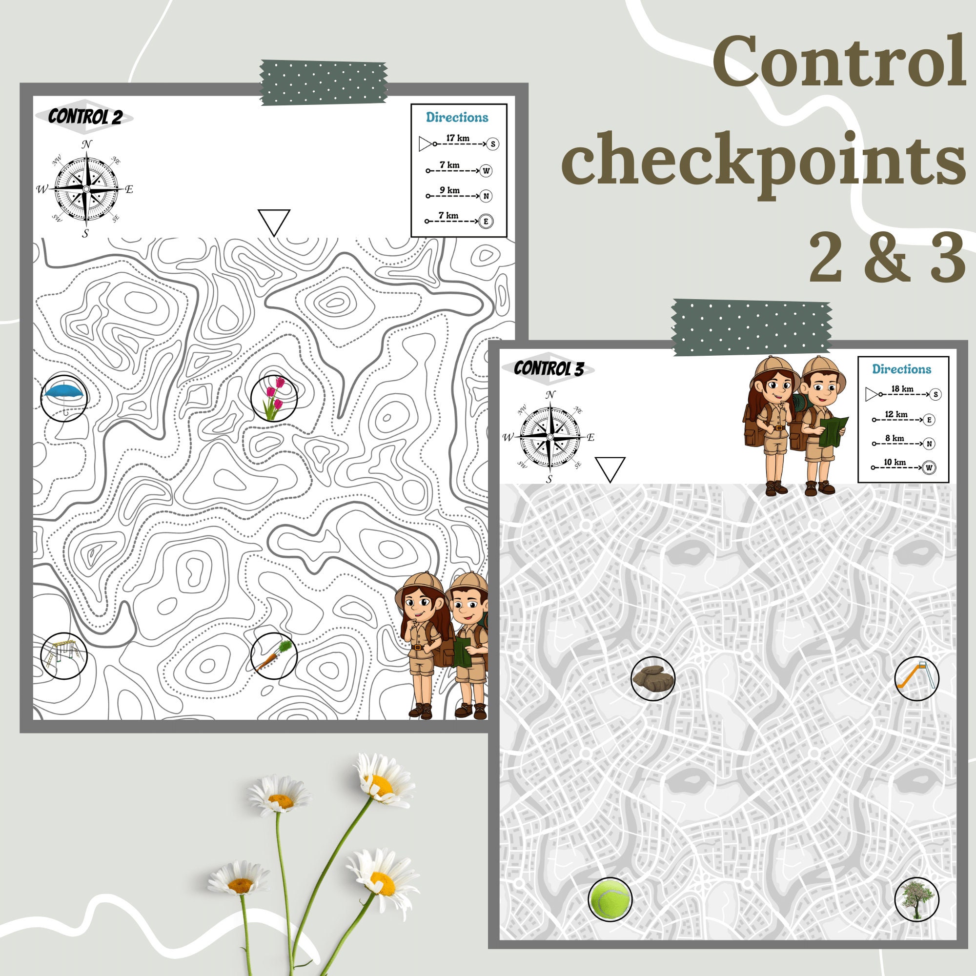 Cardinal Directions Treasure Hunt: Orienteering | an Educational ...