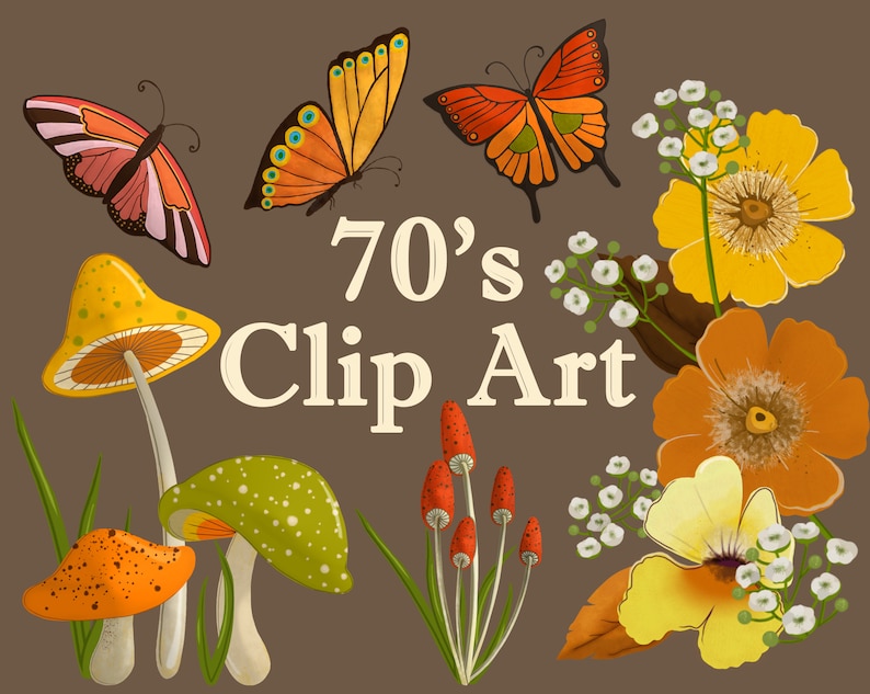 70s Clip Art - Etsy