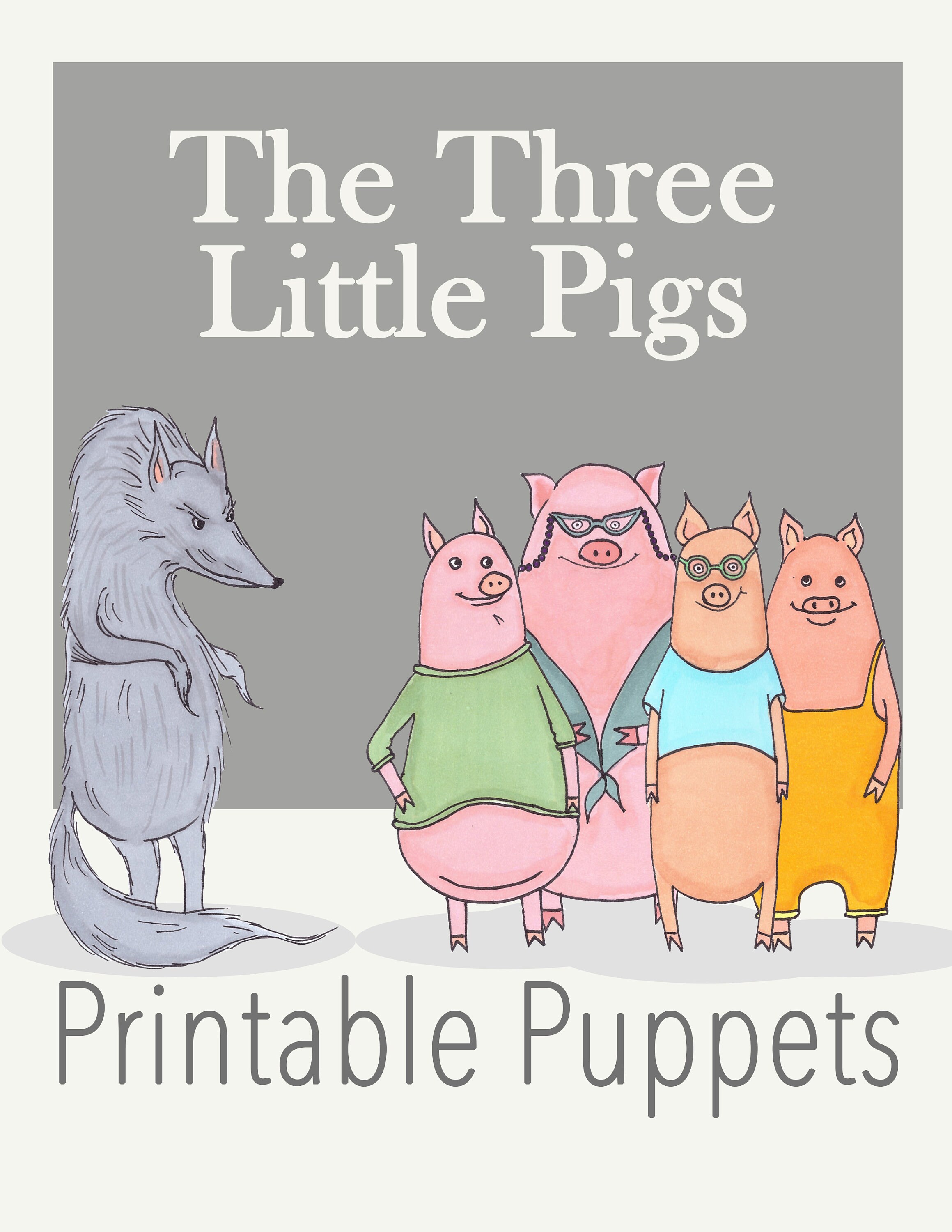 Distance Learning the Three Little Pigs Printable Puppets - Etsy