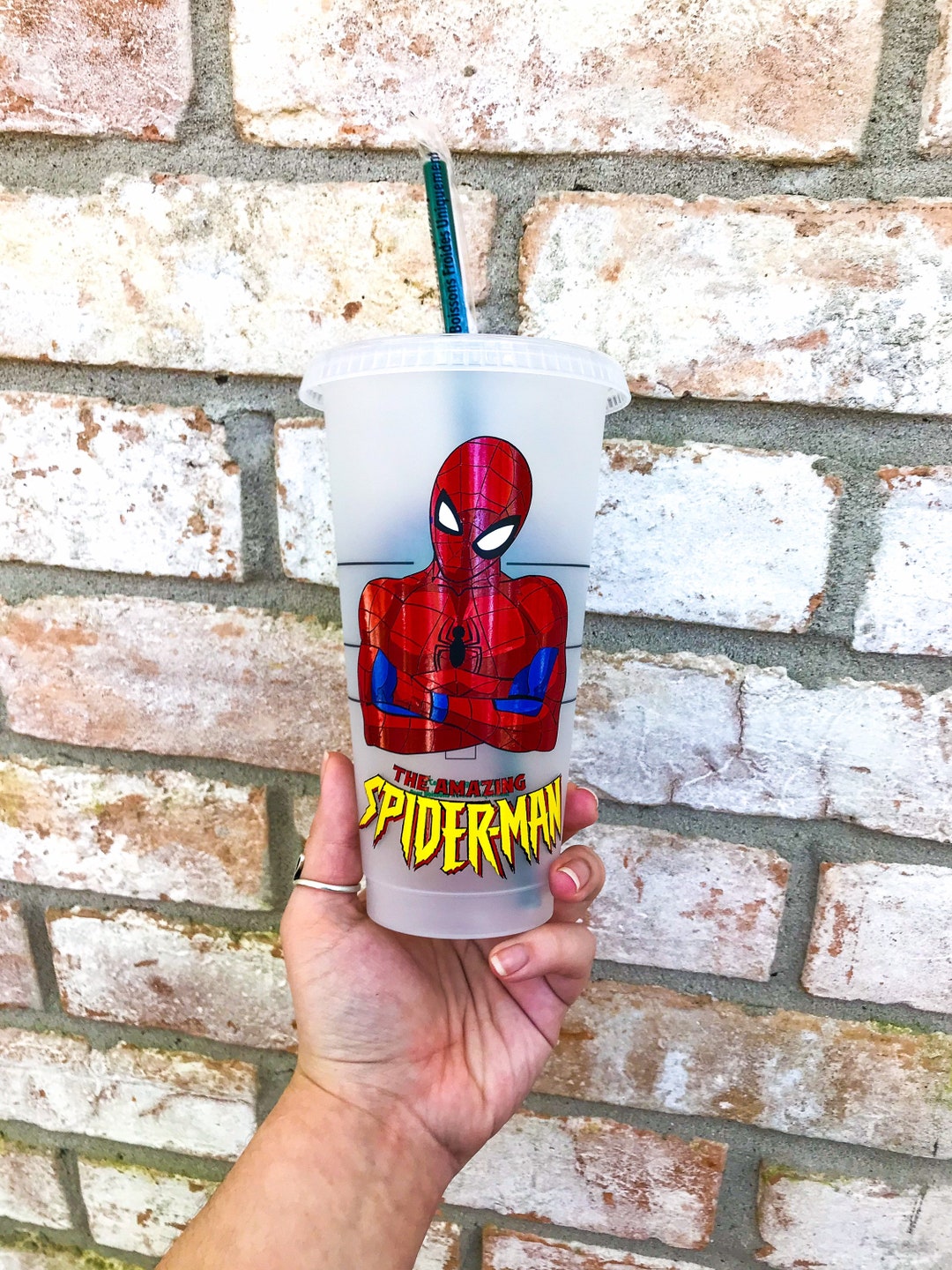 Spiderman Starbucks Cup Marvel Cup Avengers Tumbler - Etsy