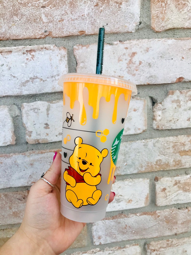 Winnie the Pooh Cup, 24oz Reusable Cup, Starbucks Cup, Reusable Tumbler ...
