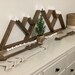 Mountain Snow Shelf 5 Peak Wood Mountain Shelf Rustic Nursery Decor ...