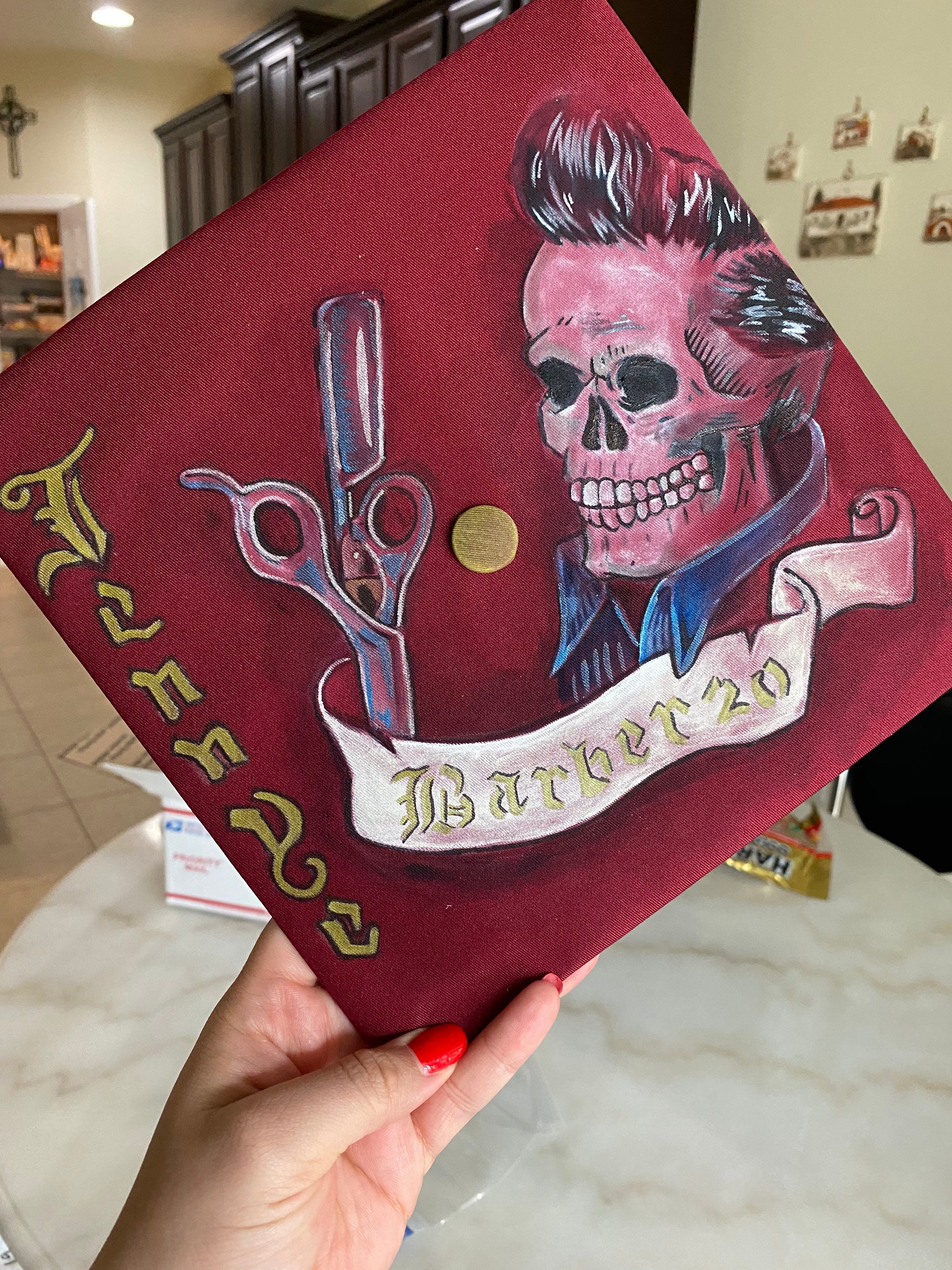 Graduation Cap Custom Paint - Etsy