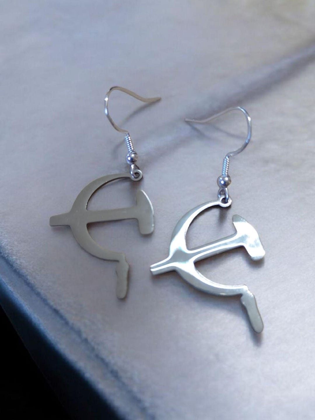 Communist Hammer and Sickle Earrings - Etsy