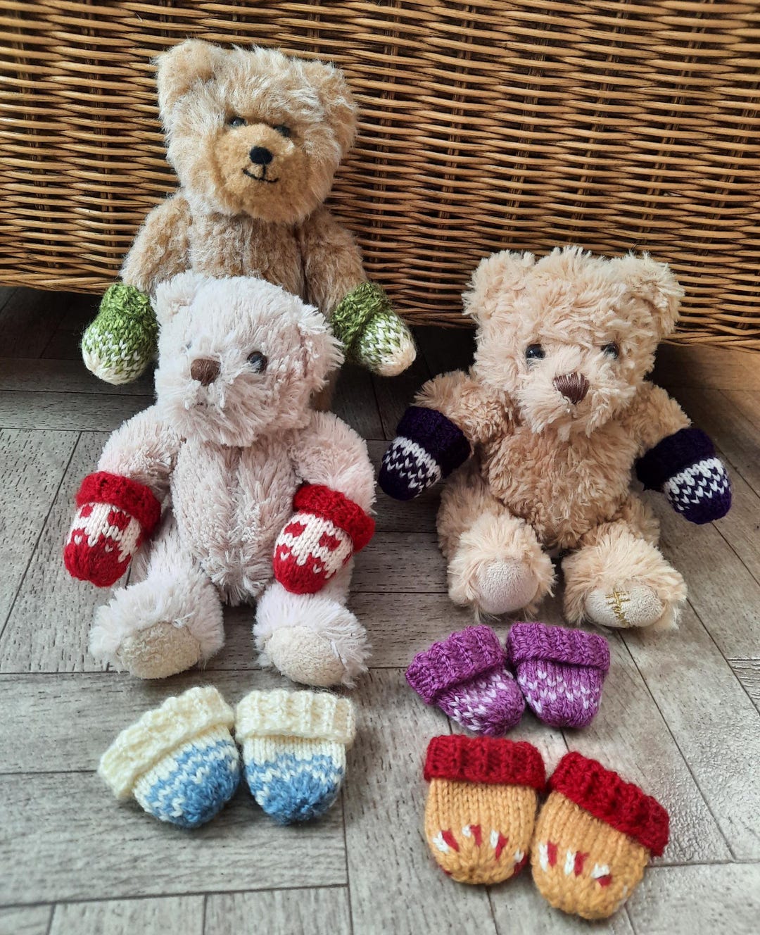 Mittens for Small Teddy Bears - Etsy