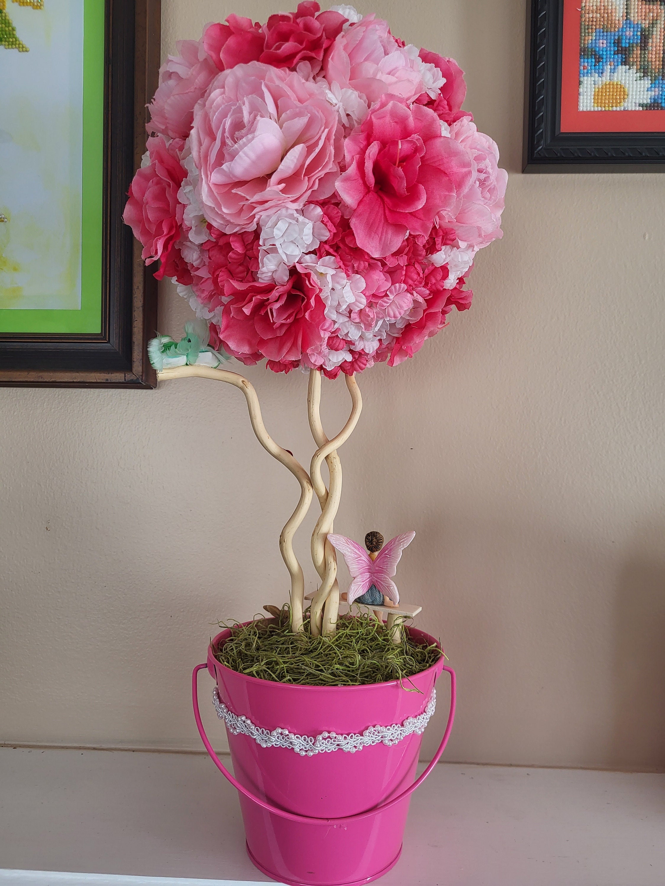 Topiary, Topiary Tree, Artificial Flower Arrangement, Table Decor ...