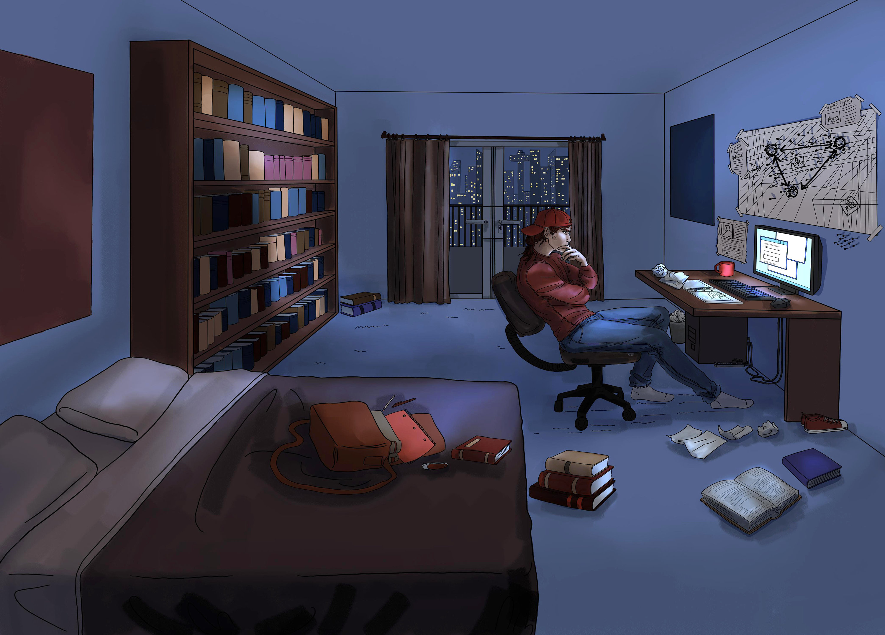 Brick Jojo Room Art Print | Etsy