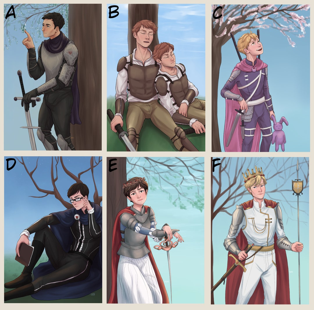 Ouran Host Club as Fantasy Characters 4x6 Art Prints - Etsy