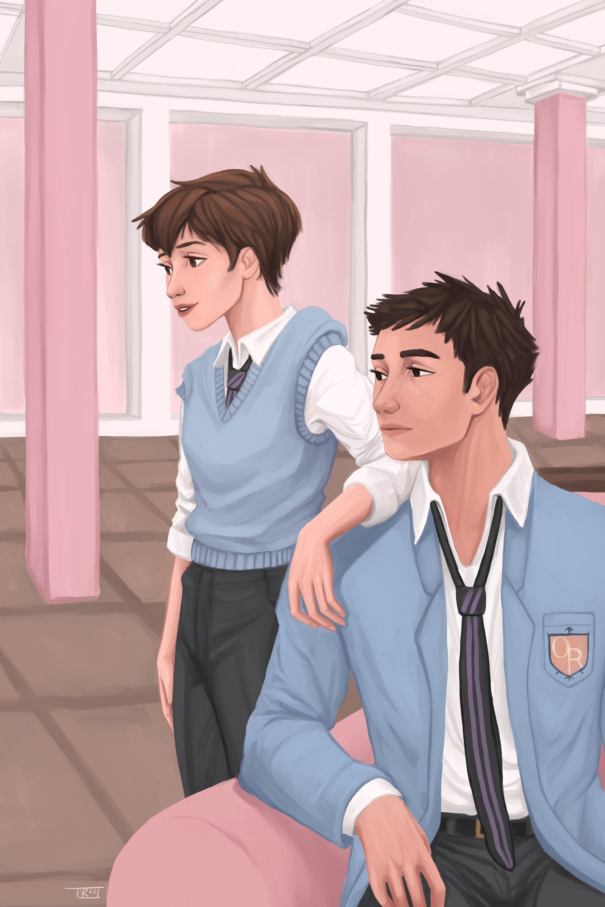 Haruhi and Mori Ouran Host Club Art Print - Etsy