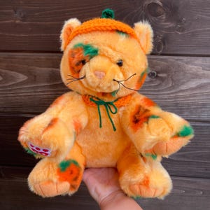 Crochet Halloween Pumpkin Outfit for Pumpkin Kitty Cat Build-a-bear ...