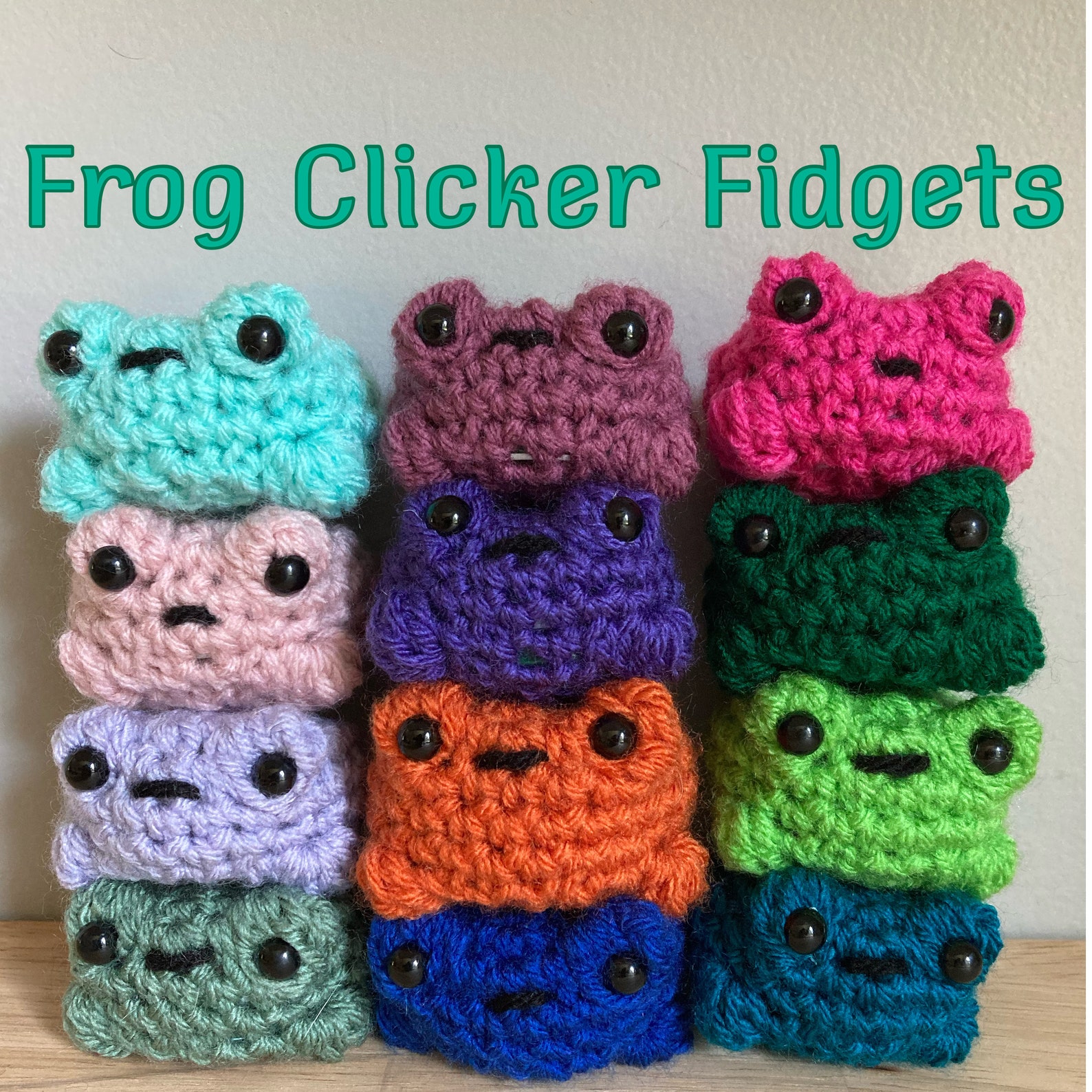 Frog Clicker Fidget Sensory Toy Crochet - Etsy