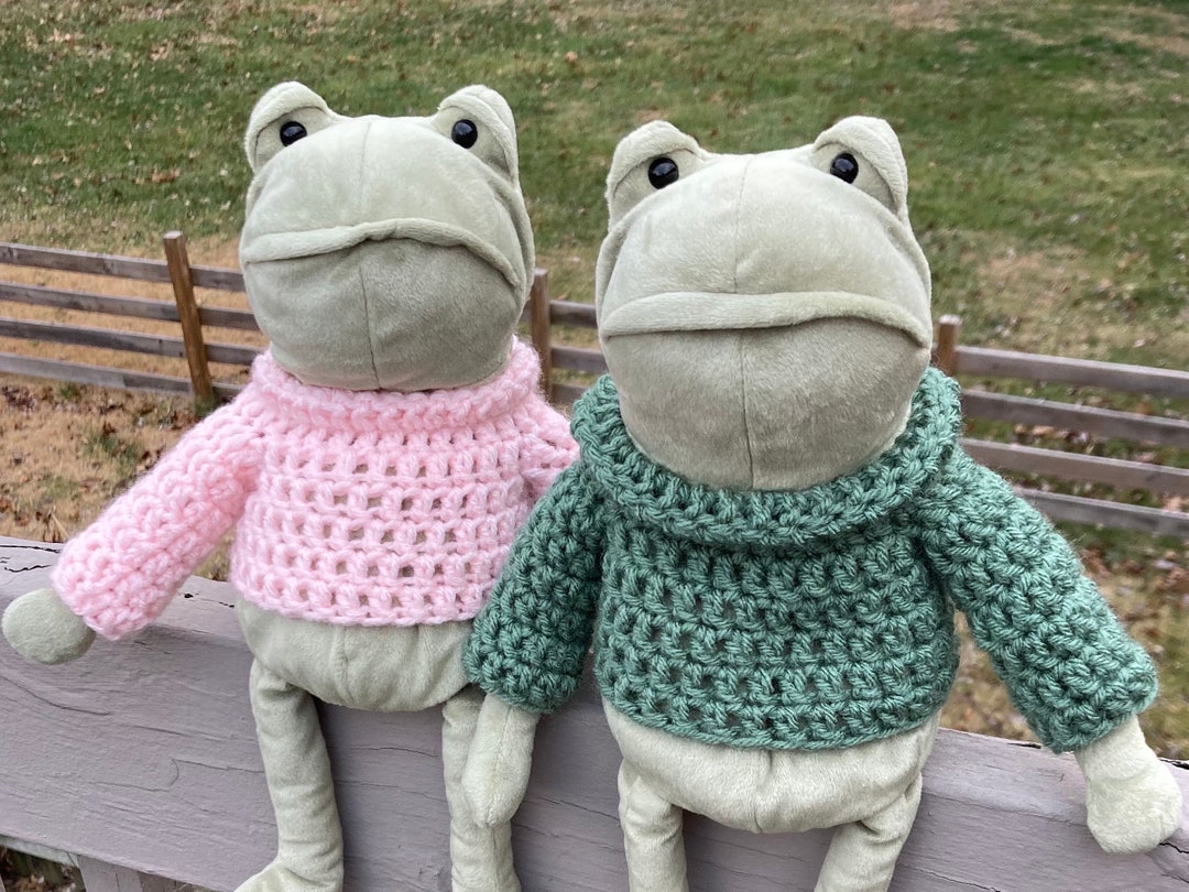 Crochet Sweater Outfit for Medium Fergus Jellycat London Stuffed Animal ...