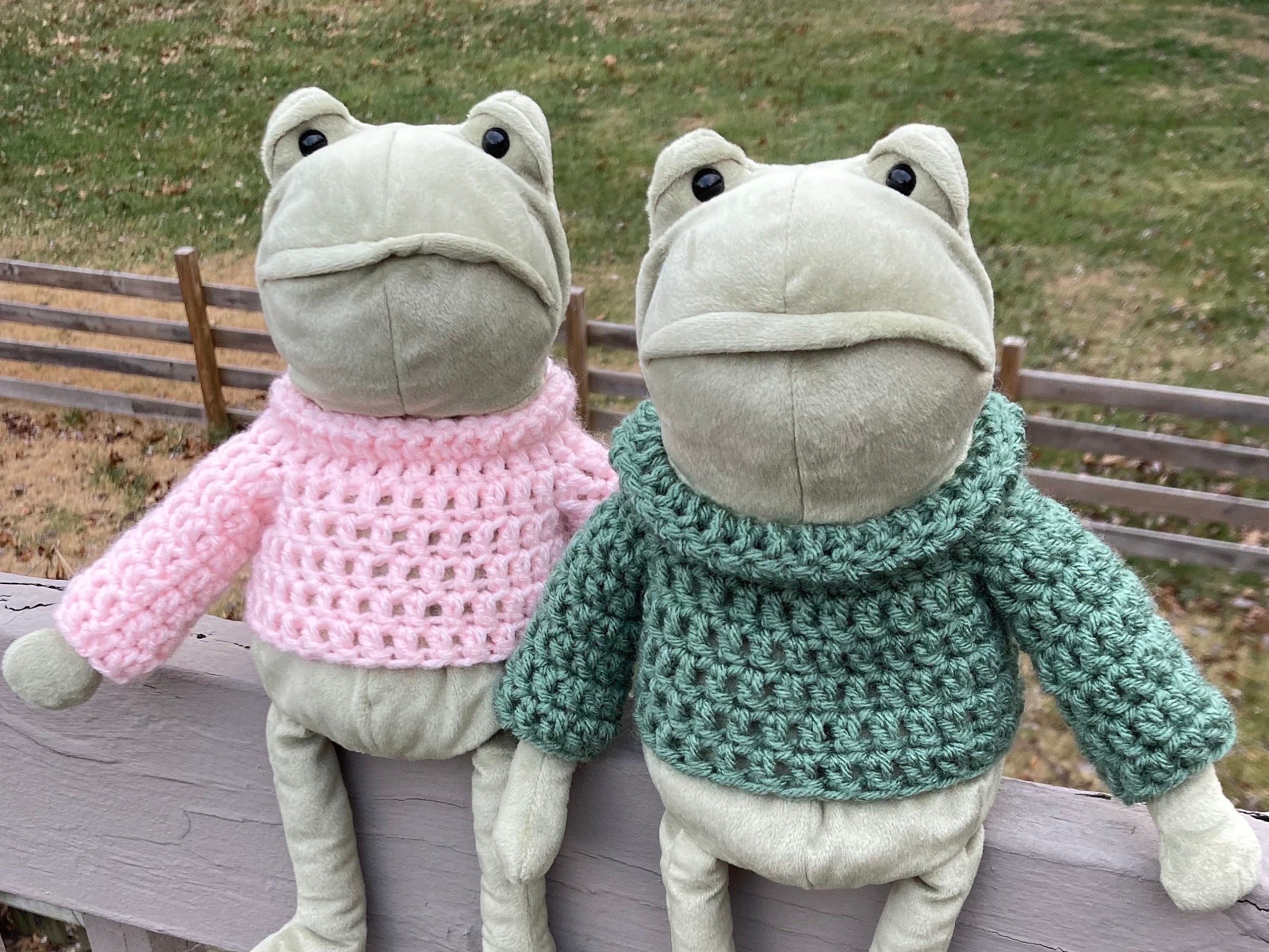 Crochet Sweater Outfit for Medium Fergus Jellycat London Stuffed Animal ...