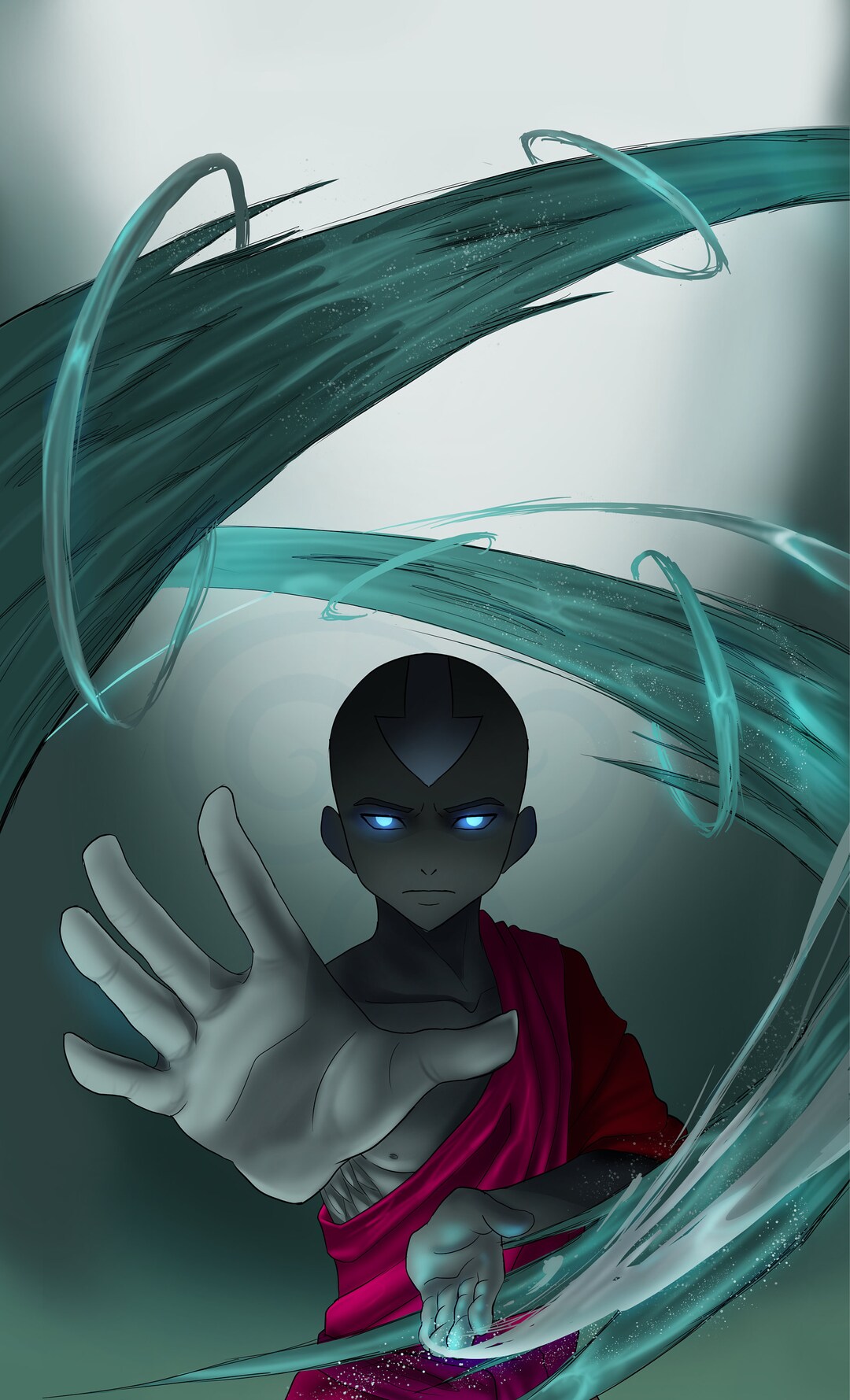 Avatar the Last Airbender: Aang Print - Etsy