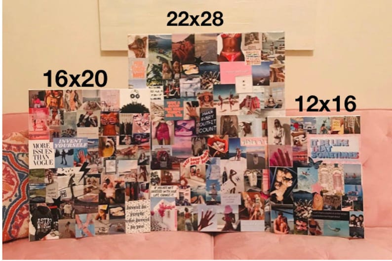 Vsco Inspired! Canvas Collage! Personalization Available! - Etsy